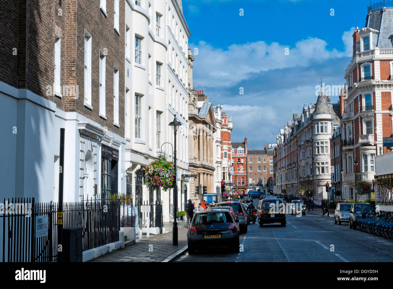 Hinde Street, Marylebone, London, England, United Kingdom, Europe Stock ...