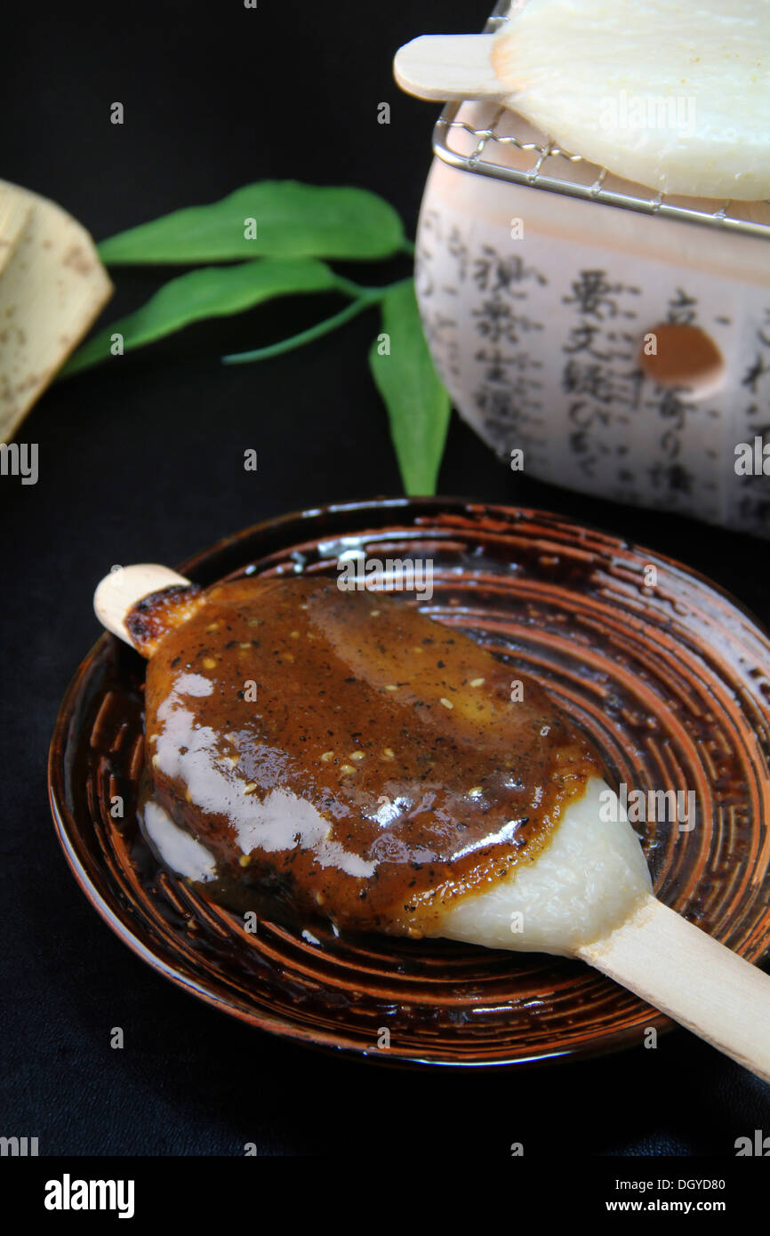 Gohei mochi (Skewered rice cake with sauce Stock Photo - Alamy