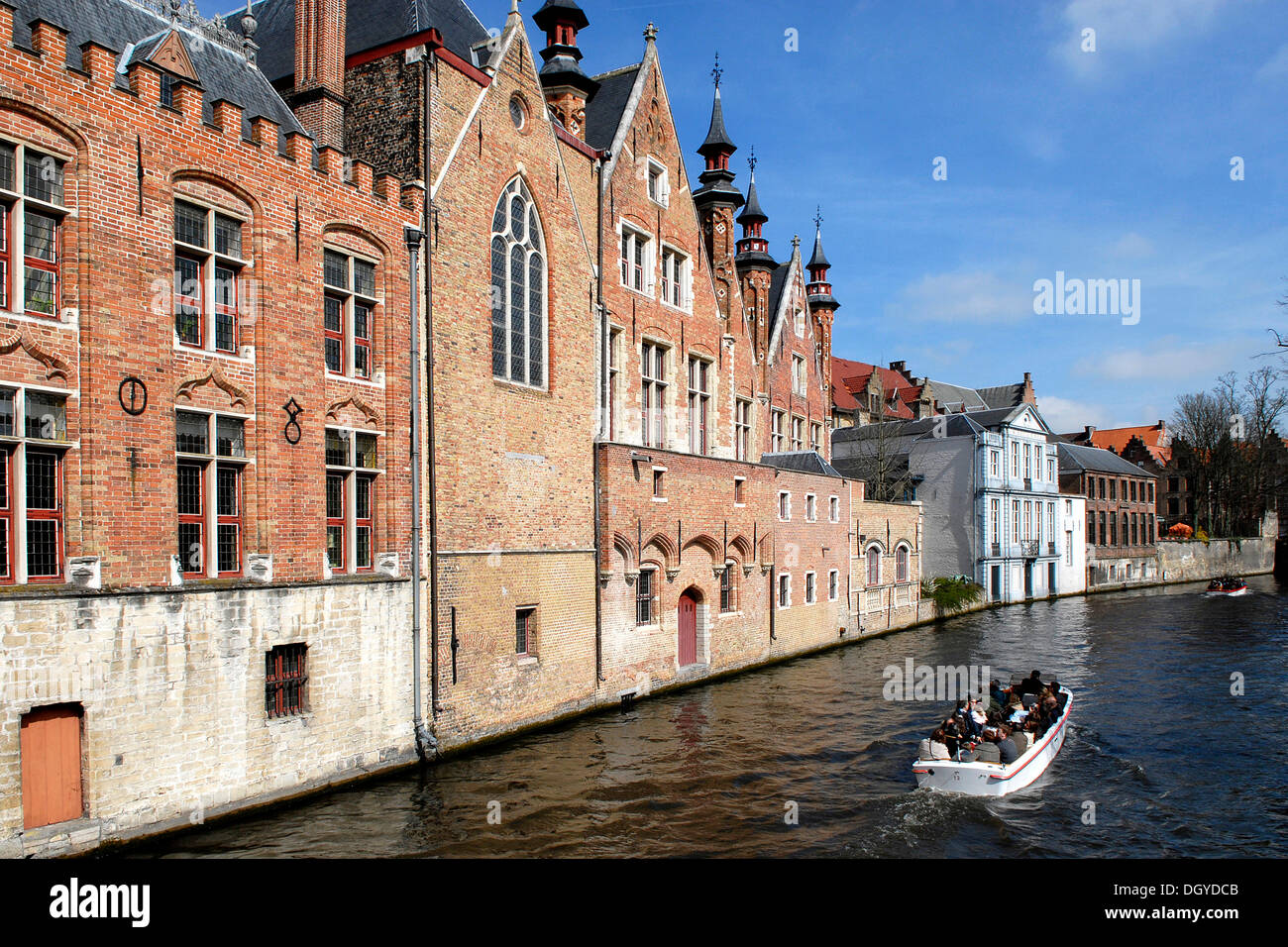 Historic district, Bruges, a UNESCO World Heritage site, West Flanders ...
