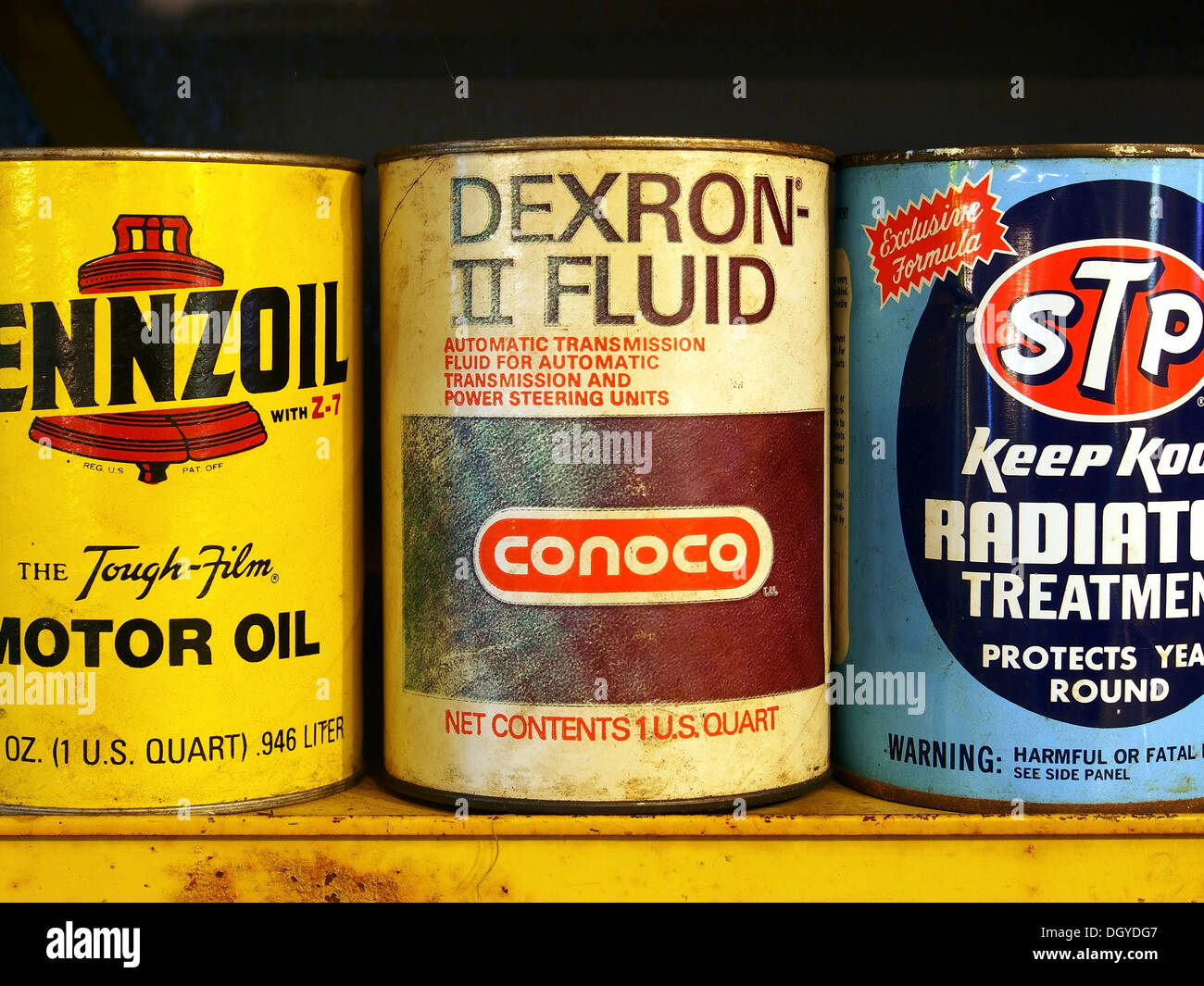 A vintage can of Dexron-II fluid by Conoco, showcasing the branding and ...