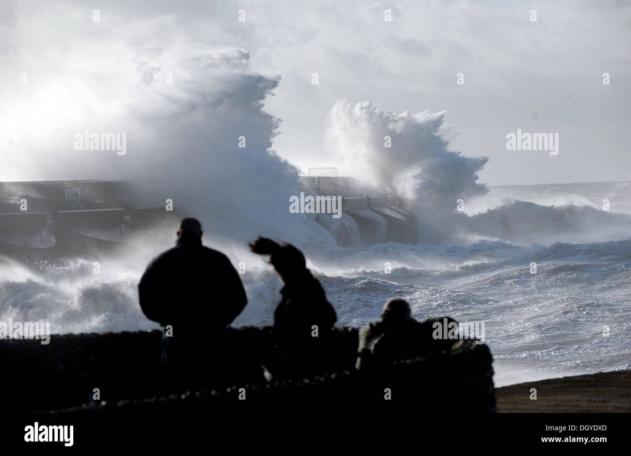 Brighton Sussex UK 28th October 2013 - massive waves crash over ...