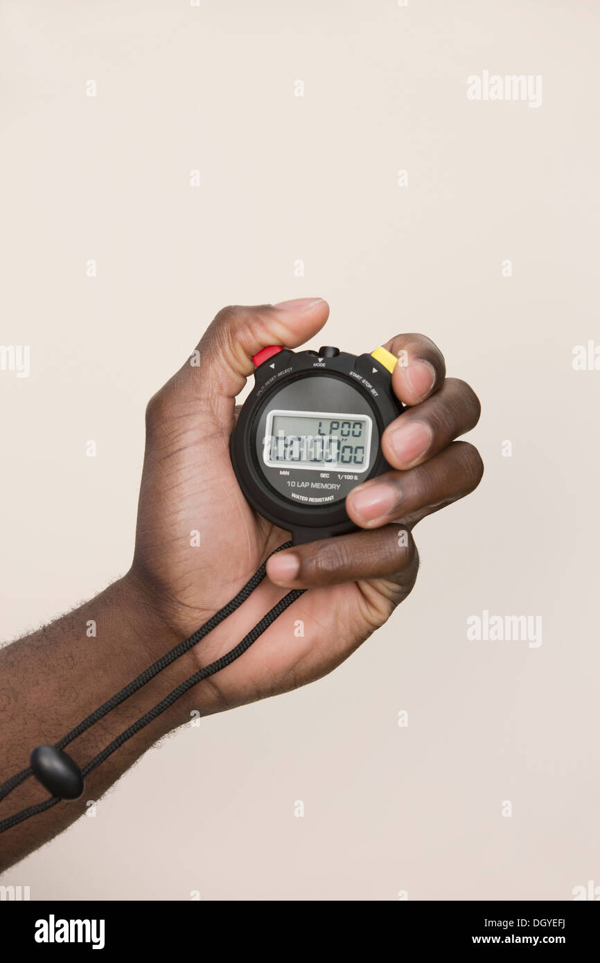 Digital Stopwatch In Hand