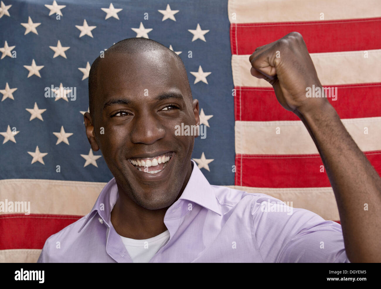Raised fist flag hi-res stock photography and images - Alamy