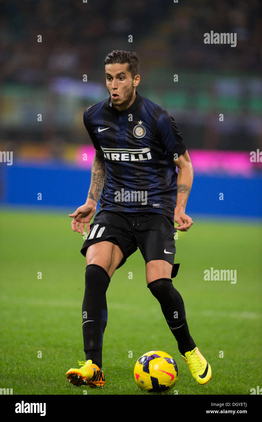 Milan, Italy. 26th Oct, 2013. Ricardo Alvarez (Inter) Football / Soccer : Italian "Serie A ...