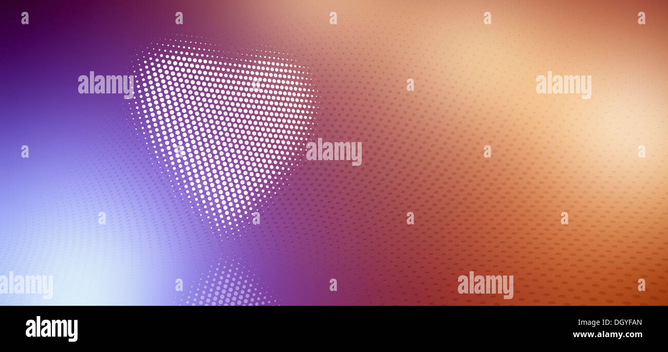 Spotted heart against a multi-colored gradient background Stock Photo ...