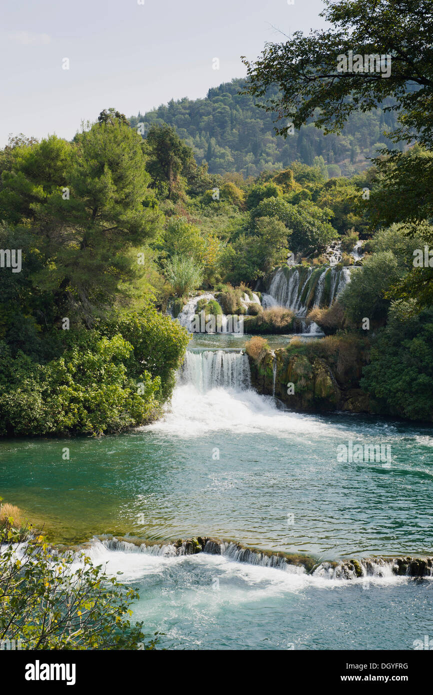 Waterfalls in Krka National Park, Skradin, Sibenik-Knin, Dalmatia ...