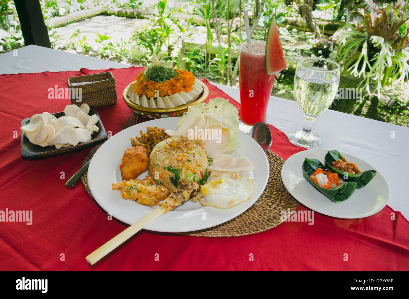 Nasi Goreng, Indonesian fried rice, Ubud, Bali, Indonesia Stock Photo ...