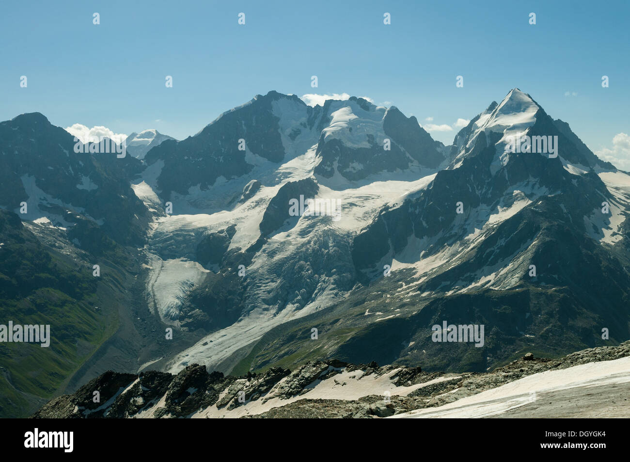 Bernina Range from Corvatsch, Switzerland Stock Photo - Alamy