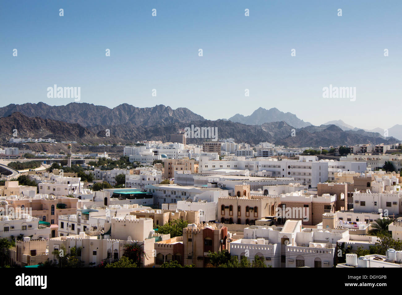 Cityscape of Muscat, Muscat, Oman Stock Photo - Alamy