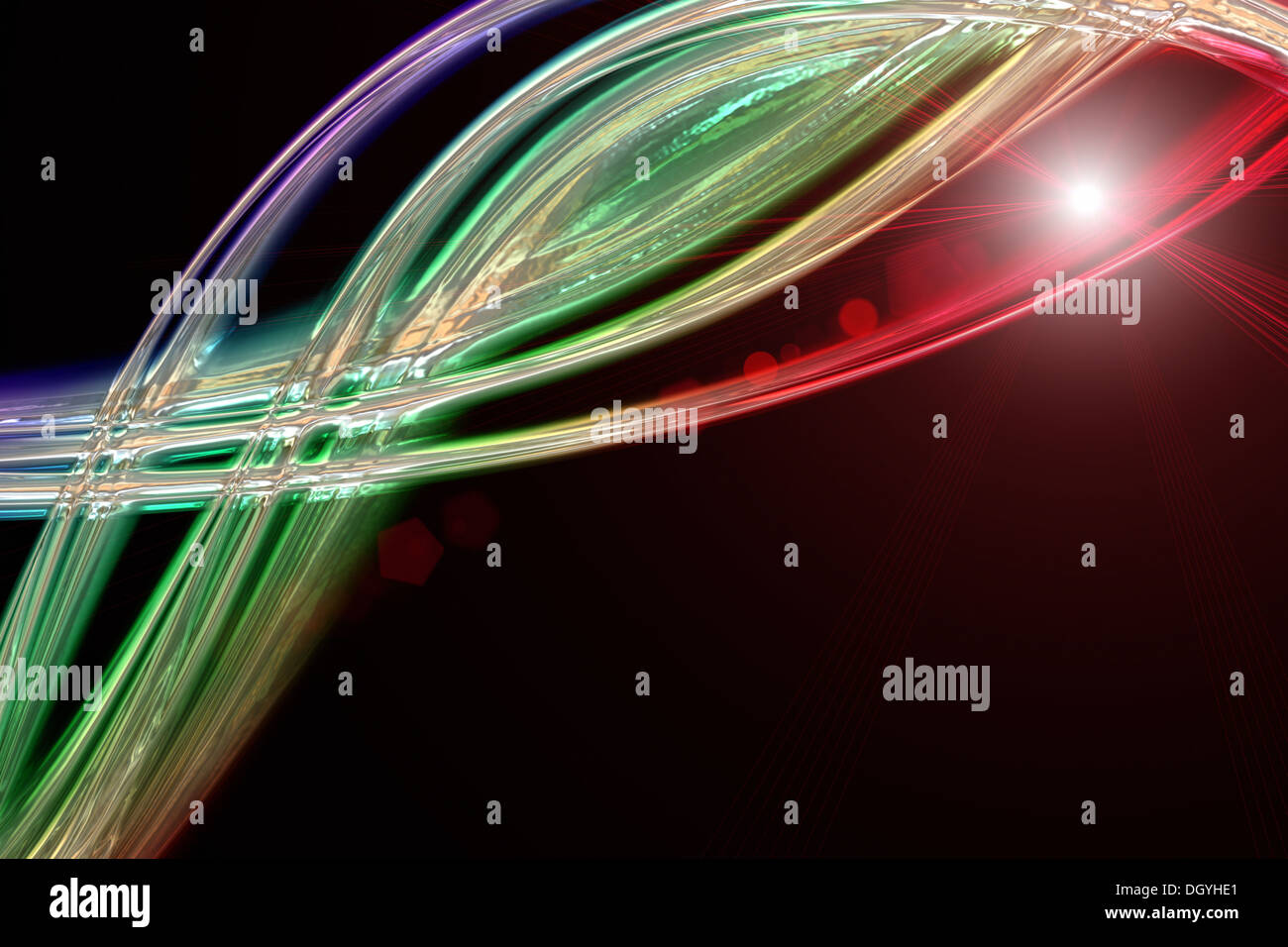 Futuristic technology wave background design with lights Stock Photo ...