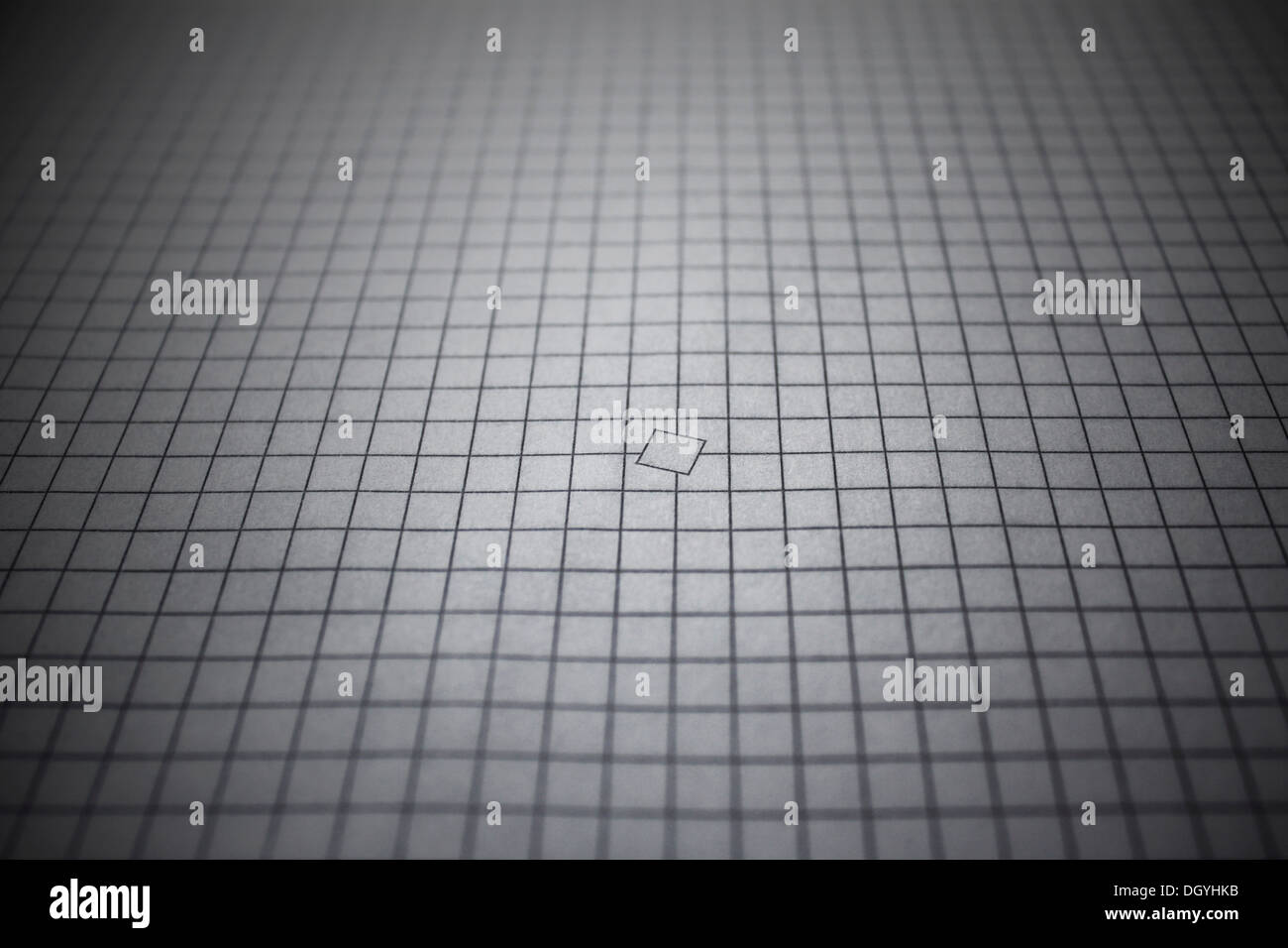 Rows of squares making up a grid, with a single square out of place ...