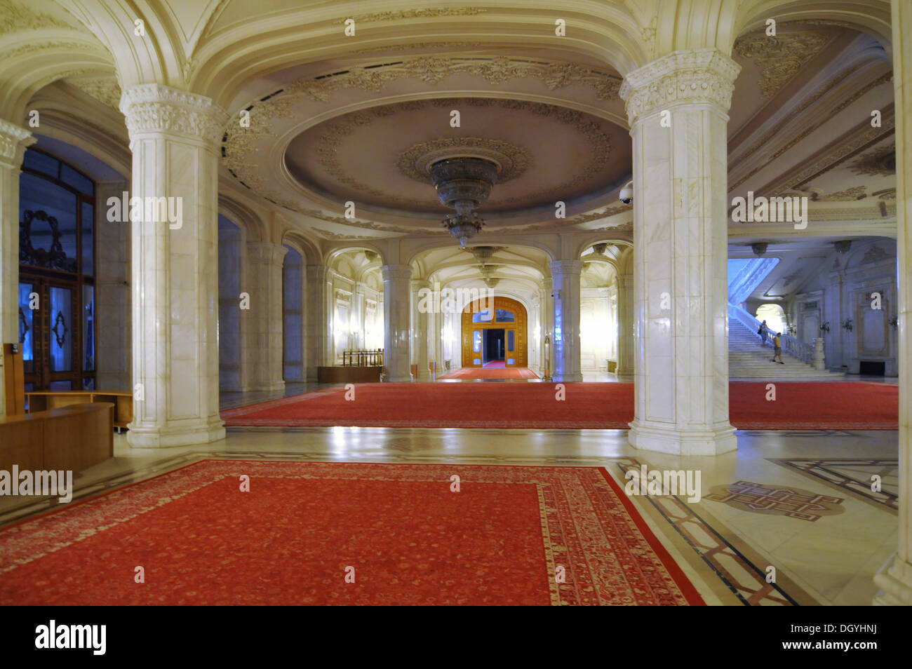 Palace parliament interior bucharest romania hi-res stock photography ...