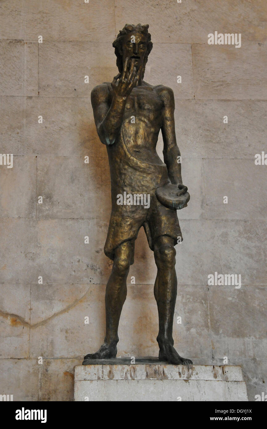 Statue of John the Baptist, Jupiter Temple, Palace of Diocletian, Split ...