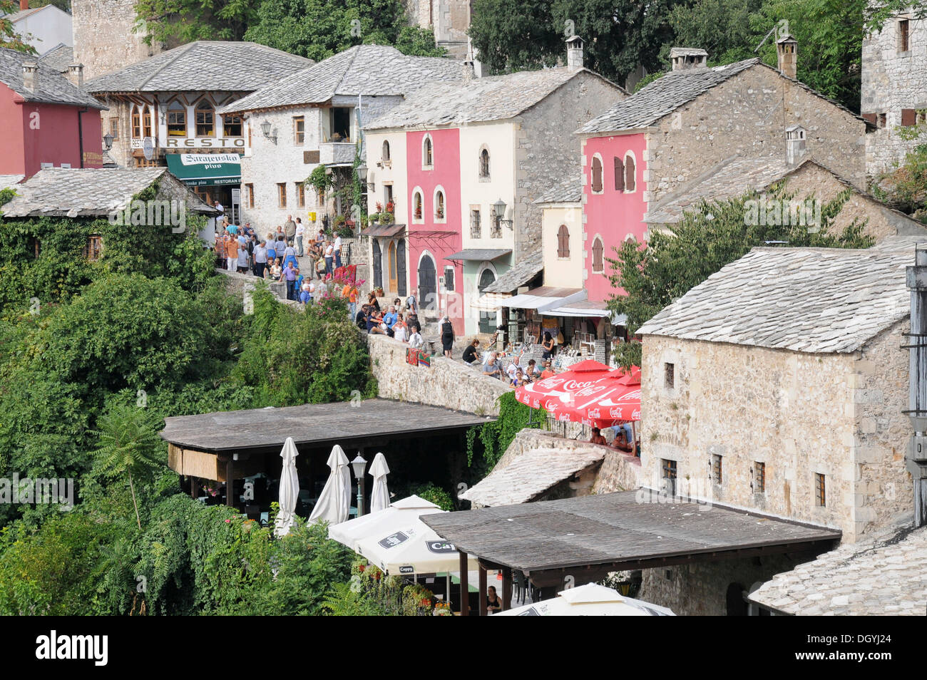 Historic town centre, Mostar, Herzegovina, Bosnia and Herzegovina ...