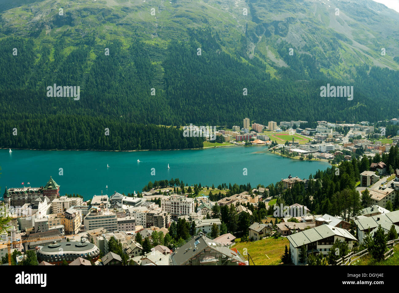 Switzerland st moritz town centre hi-res stock photography and images ...