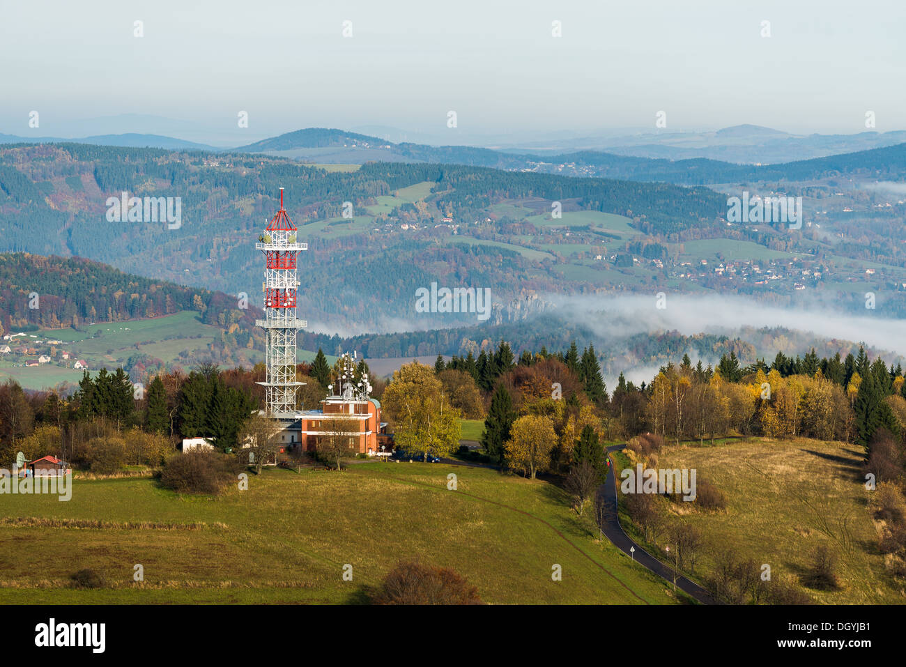 Kozakov, observation tower Stock Photo - Alamy