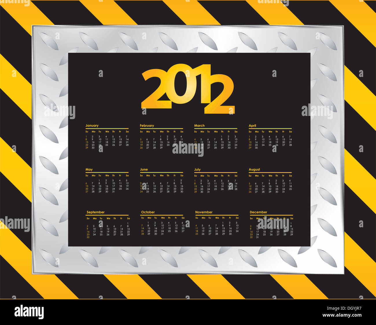 special Calendar Design - 2012 Stock Photo - Alamy