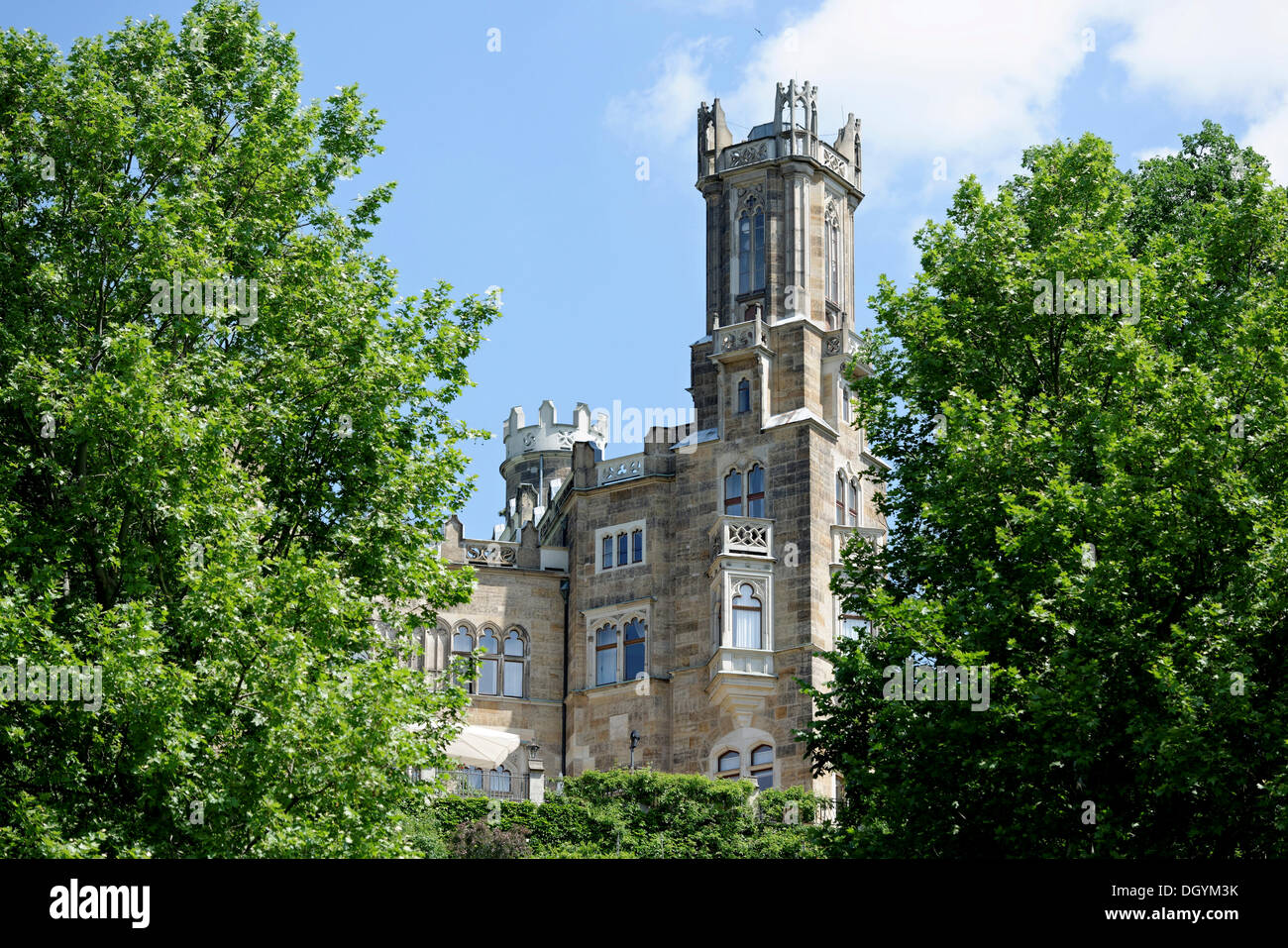 Tower, Schloss Eckberg Castle, Dresden, Florence of the Elbe, Saxony ...