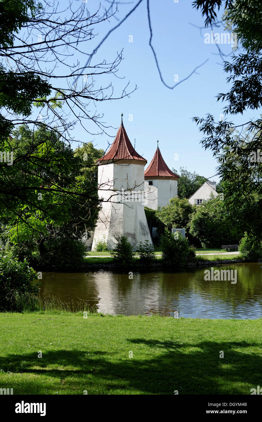 Pond, Blutenburg Castle, Pasing, Munich, Bavaria Stock Photo - Alamy