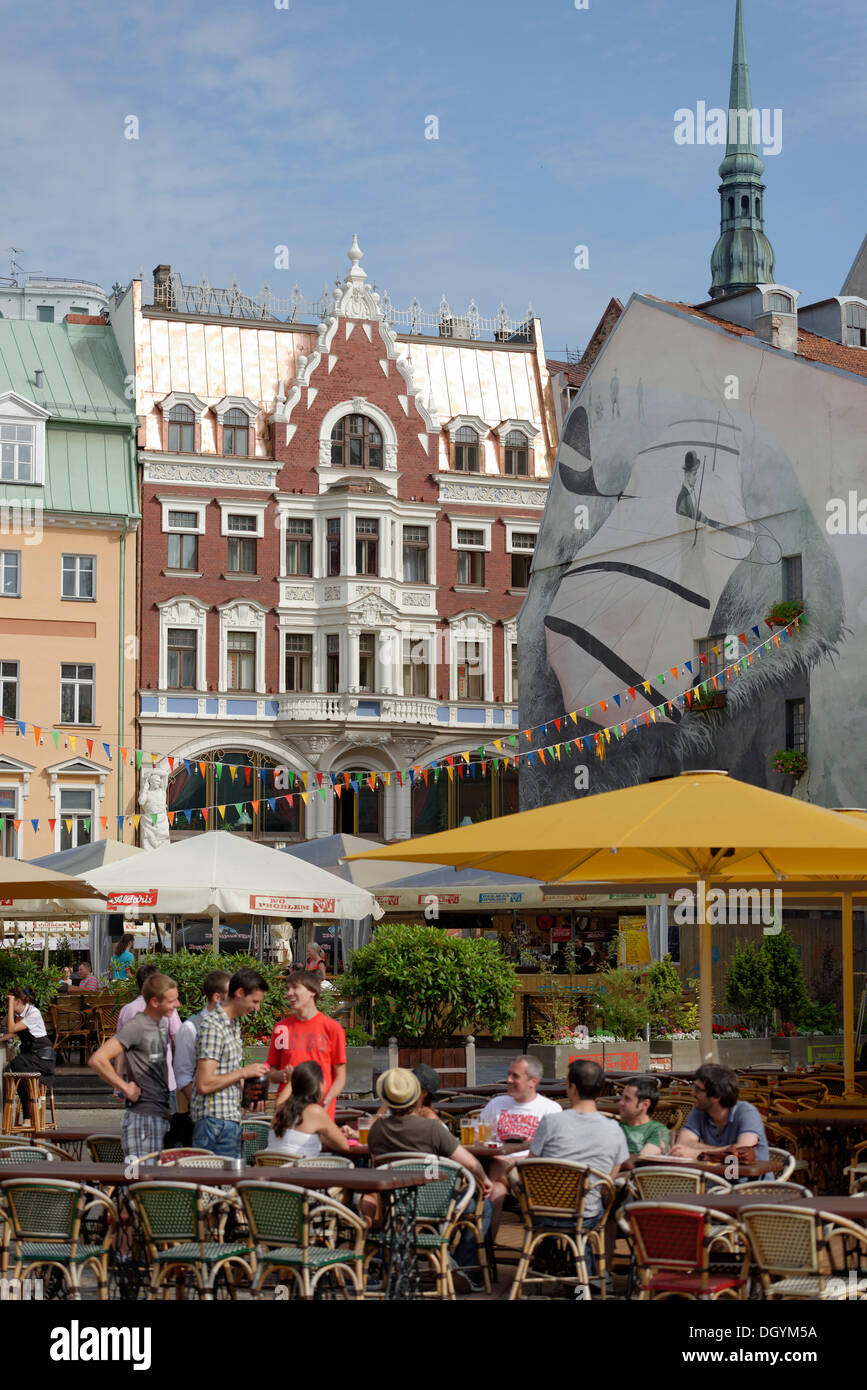 Cathedral Square, historic town centre, Riga, Latvia, Europe Stock ...