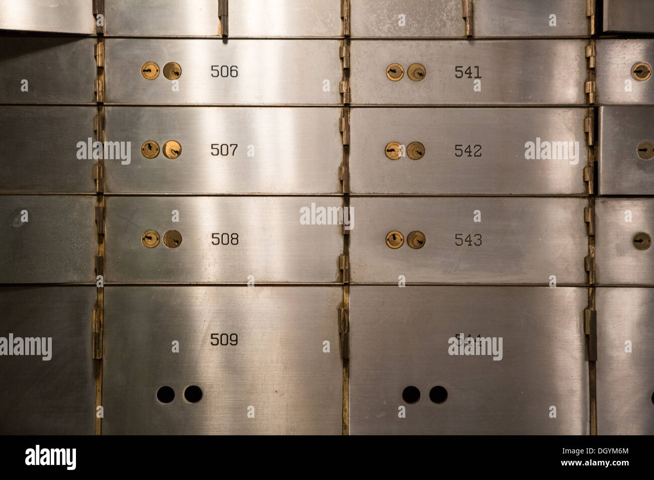 Safe deposit boxes in the underground vault at the Chicago Board of ...