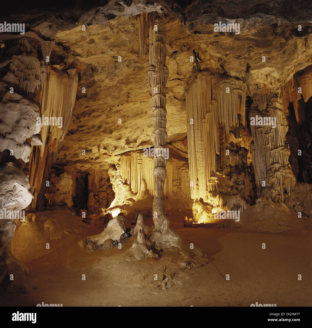 A completed column in the Cango Caves Stock Photo - Alamy