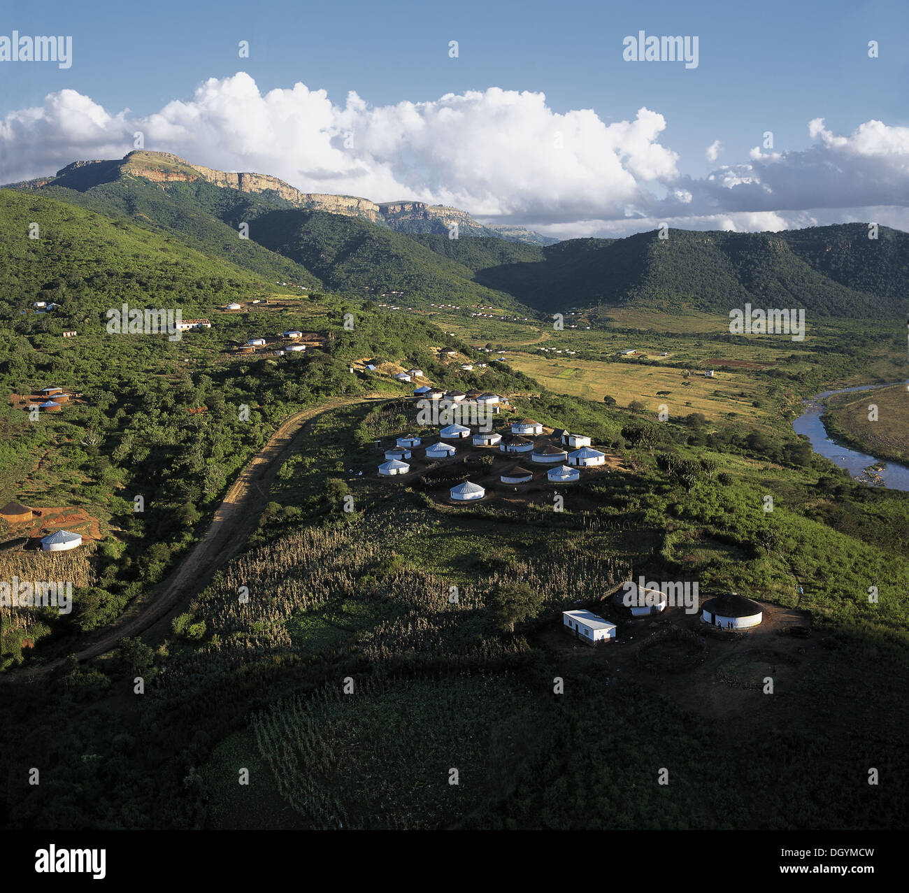 Umunzi, the Zulu Homestead consists of a circular enclave of dwellings ...
