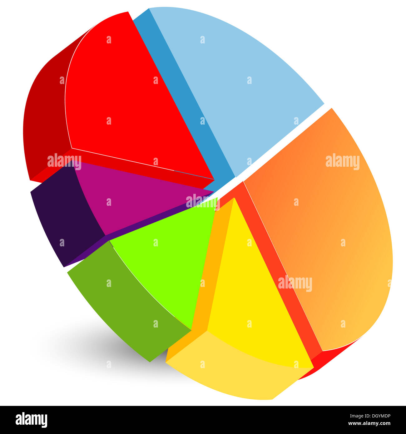 Set pie chart color hi-res stock photography and images - Alamy