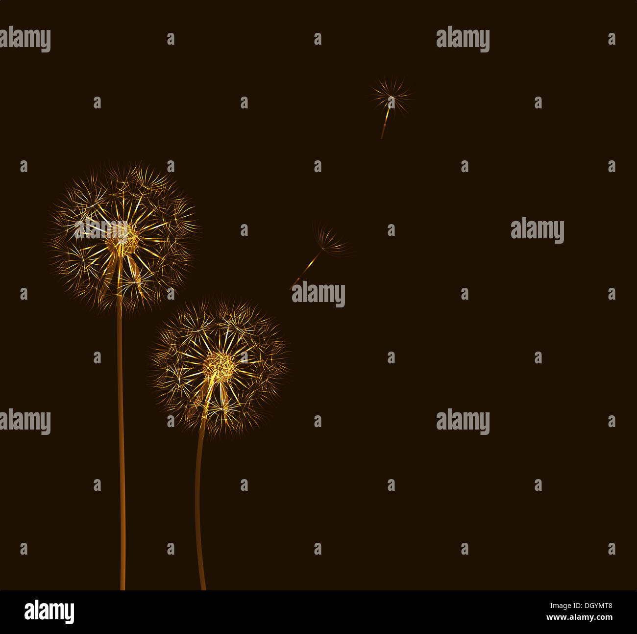 abstract dandelion background vector illustration Stock Photo - Alamy