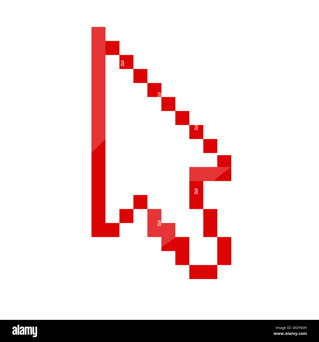 Arrow cursor vector illustration Stock Photo - Alamy
