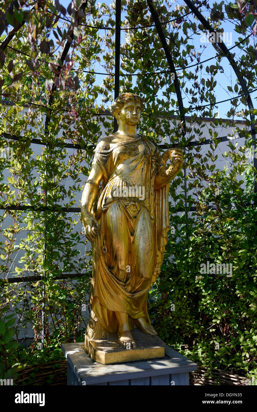 Statue in the herb garden, Laeckoe Castle or Laeckoe Slott, Lidköping ...
