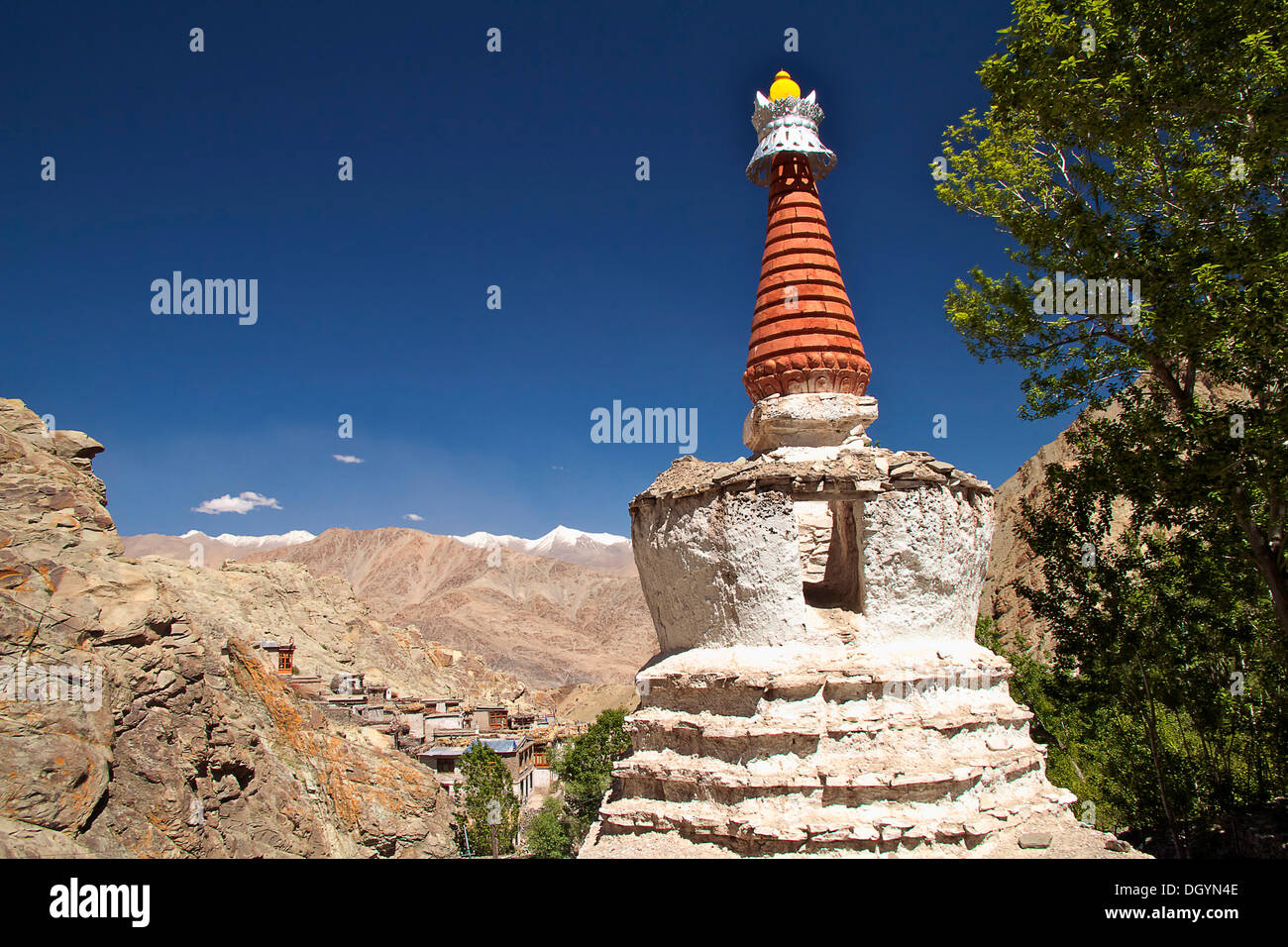 Chorten or stupa at Hemis Monastery, Ladakh, North India, India, Asia ...
