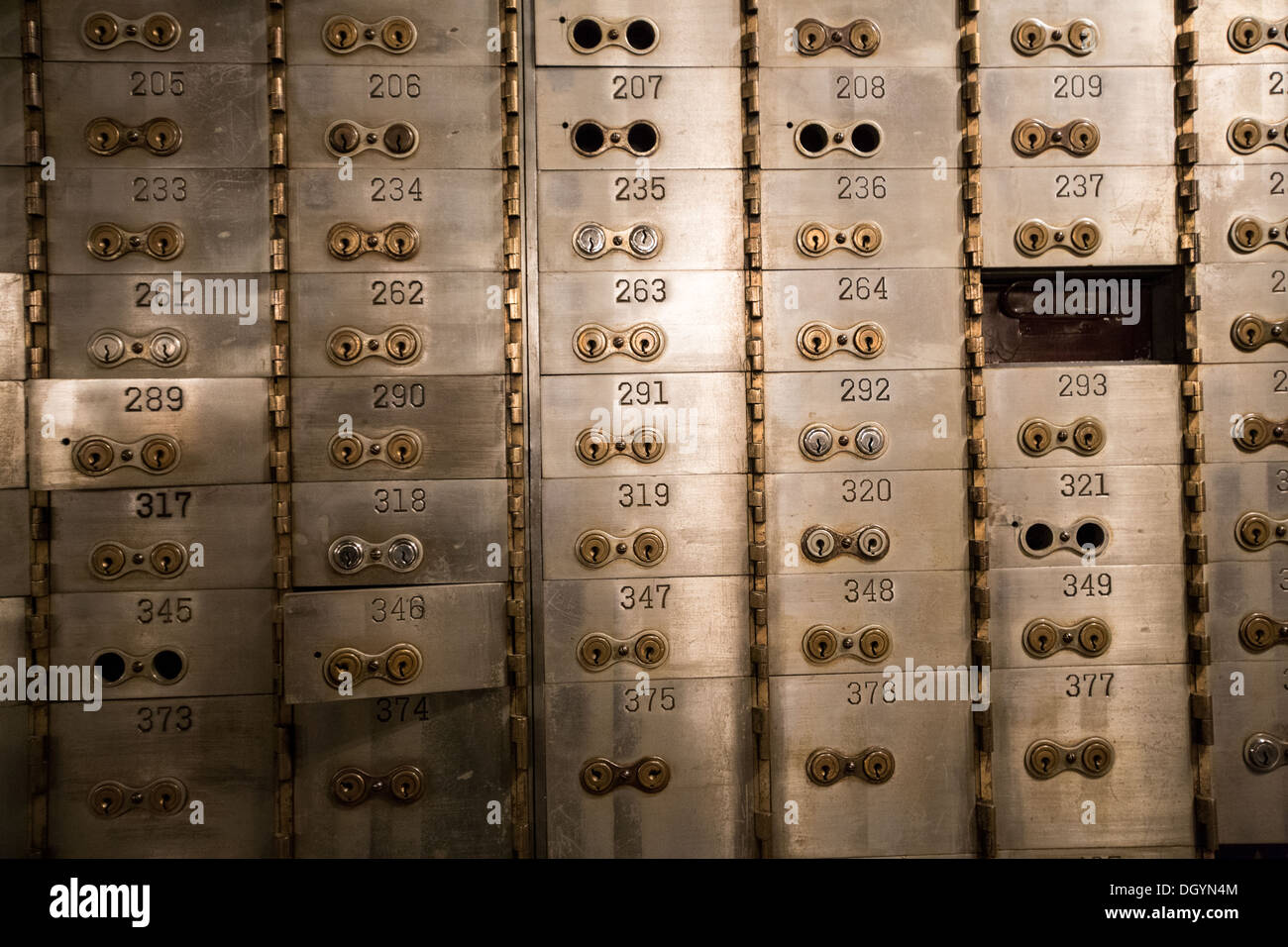 Safe deposit boxes in the underground vault at the Chicago Board of ...