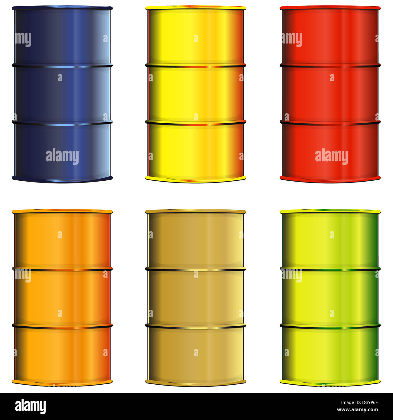 Set of barrels Stock Photo - Alamy