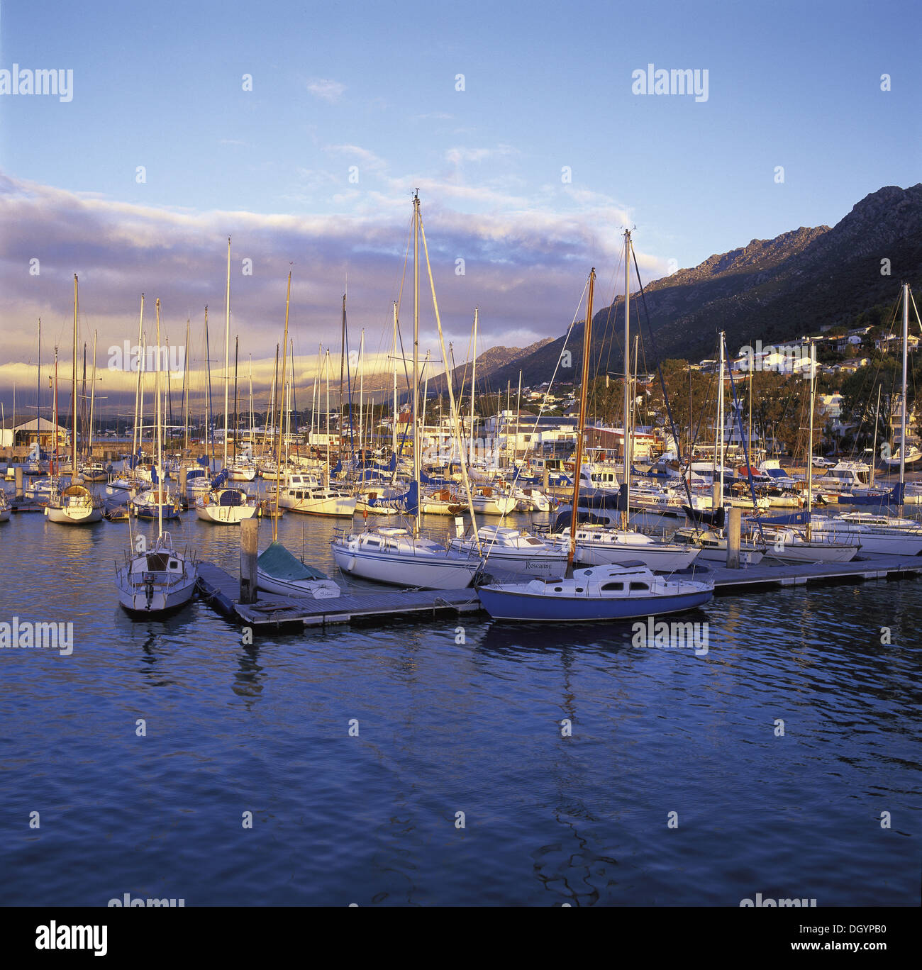 Yachts at Gordon's Bay Stock Photo - Alamy