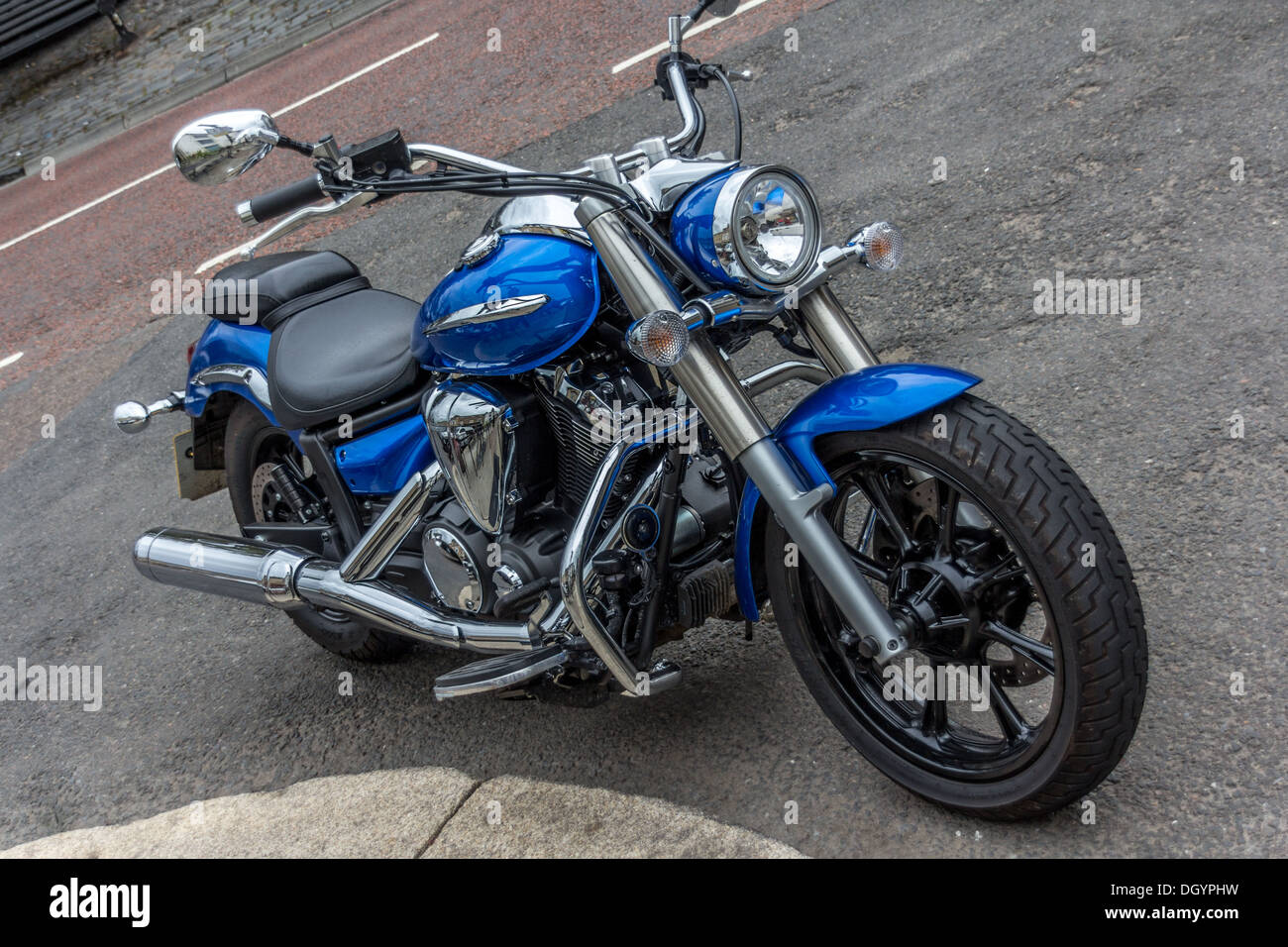 Blue motor bike hi-res stock photography and images - Alamy