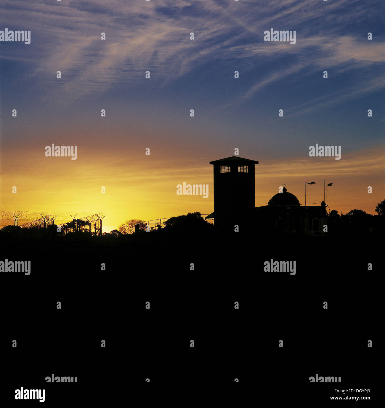 Robben island prison at sunset hi-res stock photography and images - Alamy