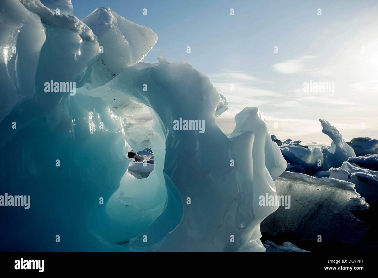 Grounded ice floes, College Fjord, Prince William Sound, Anchorage ...
