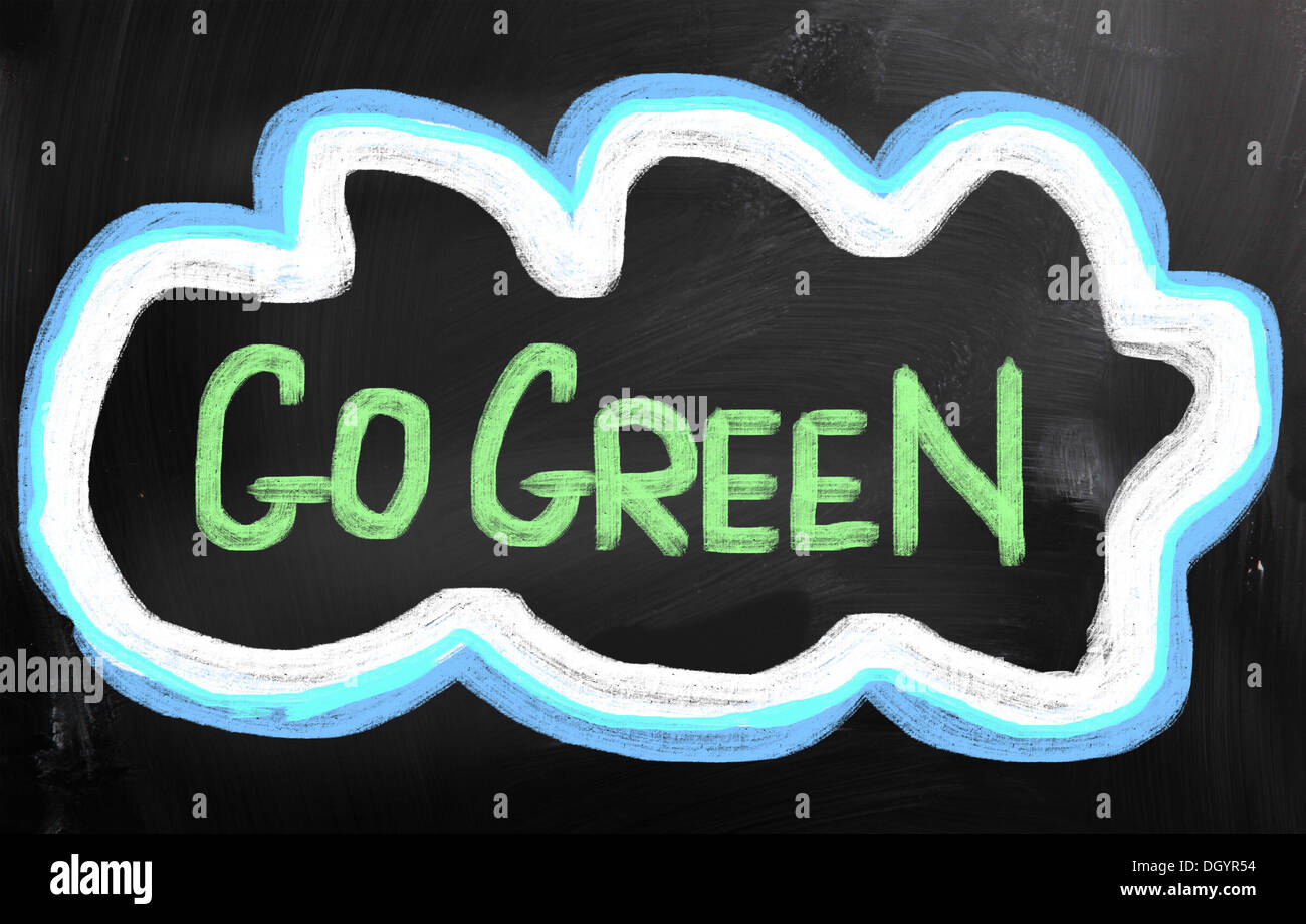 Go Green Concept Stock Photo - Alamy
