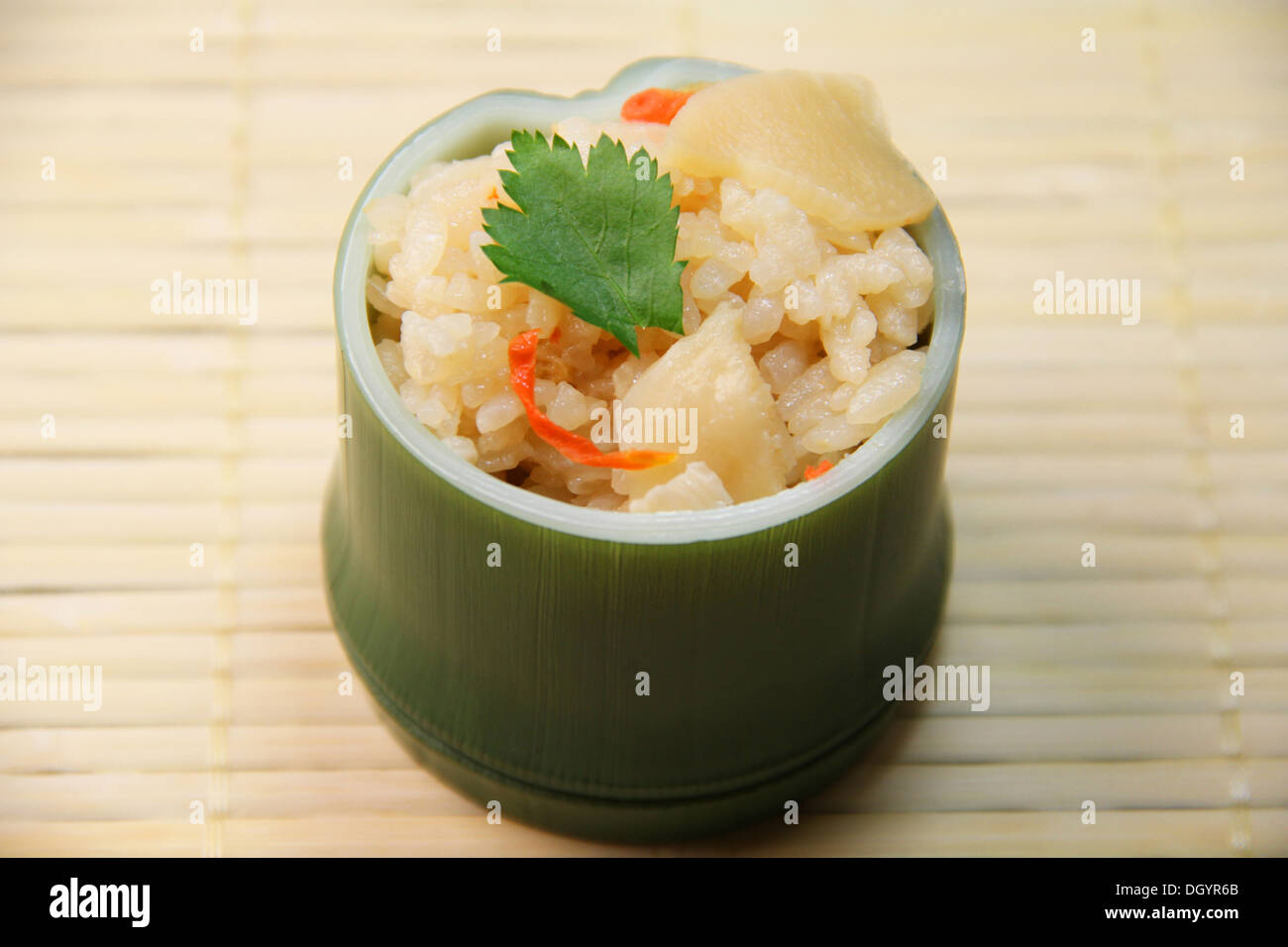 Bamboo shoot rice Stock Photo - Alamy