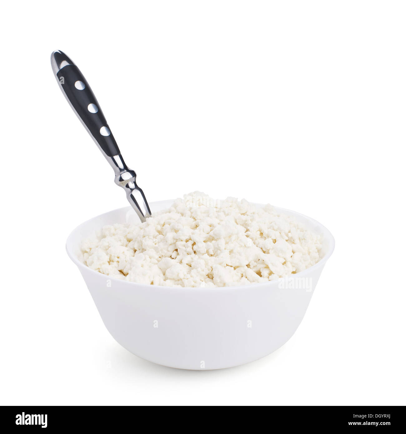 cottage cheese isolated on white background Stock Photo - Alamy