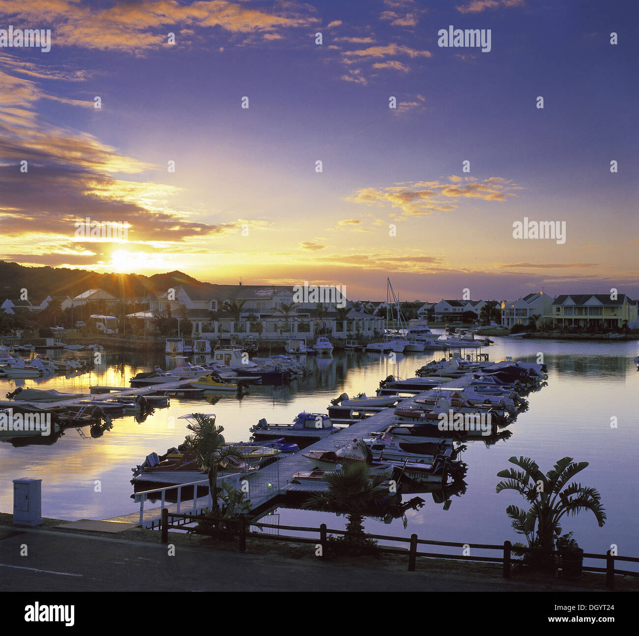 Sunrise over the Marina, Port Alfred, Eastern Cape Stock Photo - Alamy