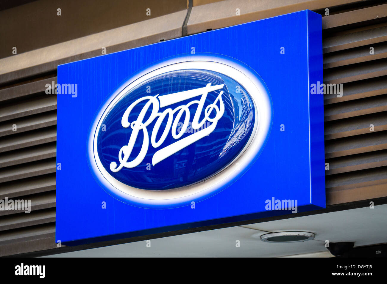Boot The Chemist Shop Sign Stock Photo - Alamy