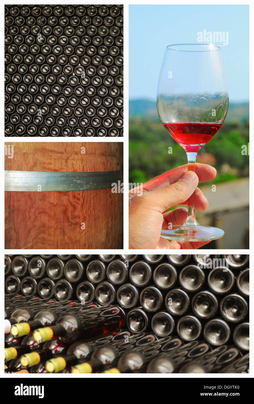 Wine collage hi-res stock photography and images - Alamy