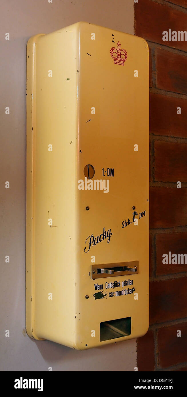This image depicts a German vending machine, a device designed to ...