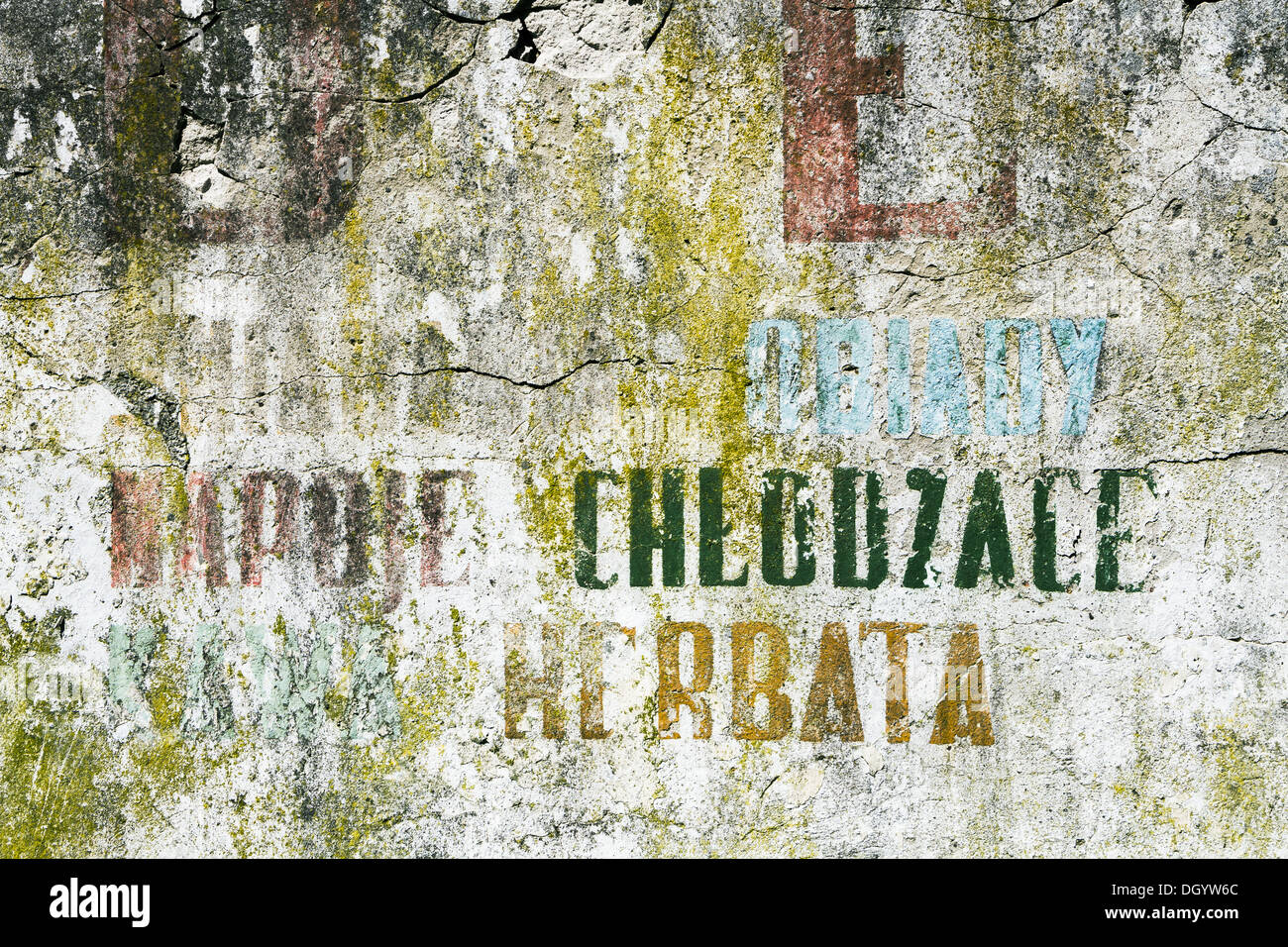 wall with letters Stock Photo - Alamy