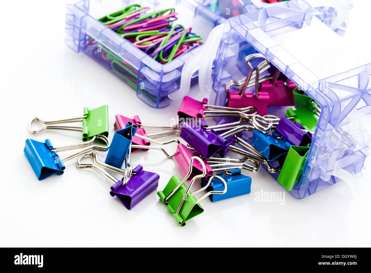 Pile paper clips Cut Out Stock Images & Pictures - Alamy