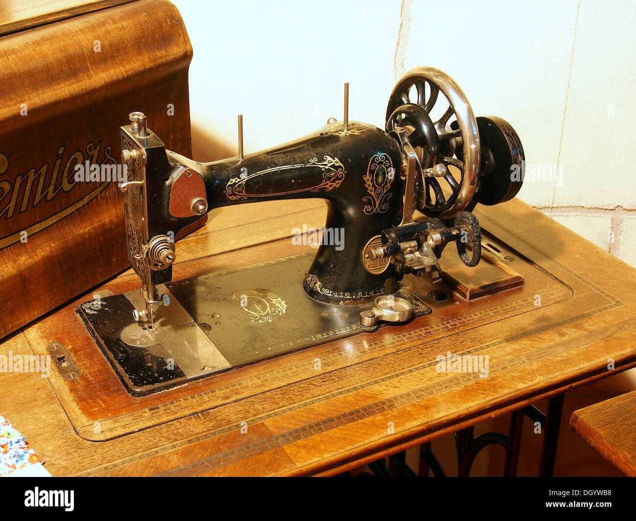 The Premier sewing machine is a vintage model known for its durability ...