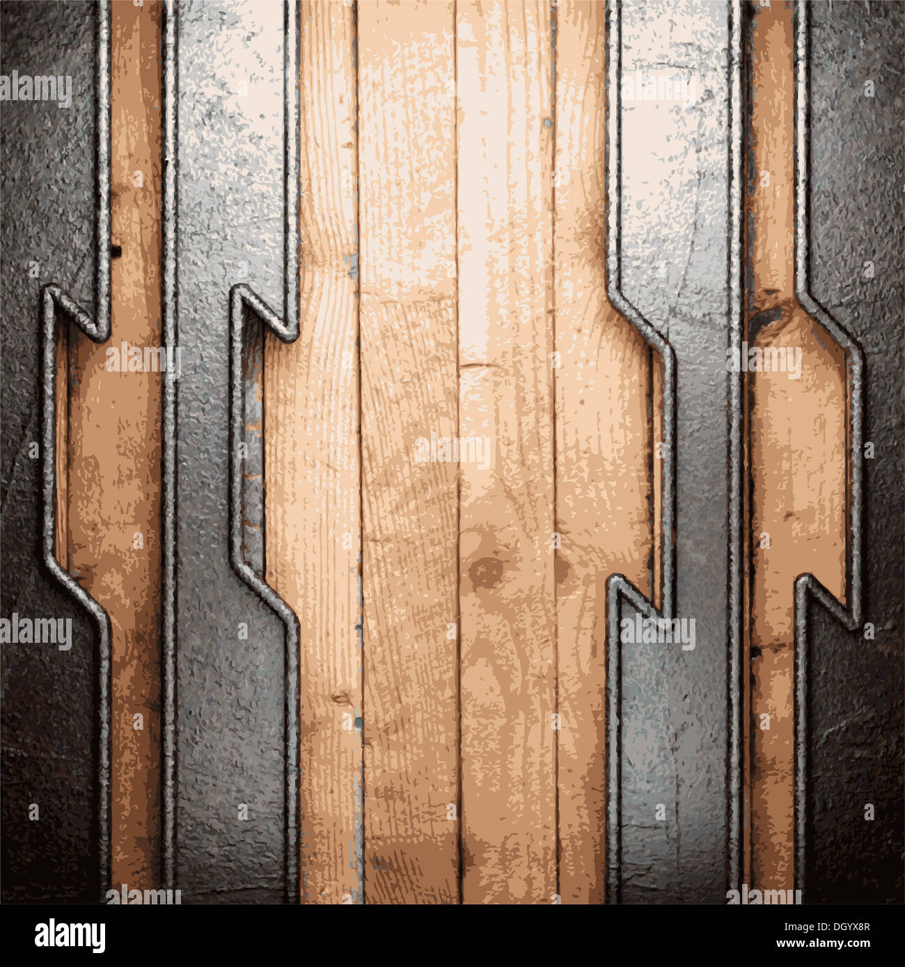 metal and wood background Stock Photo - Alamy