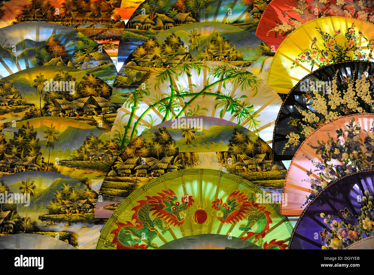 Colourful fans hi-res stock photography and images - Alamy
